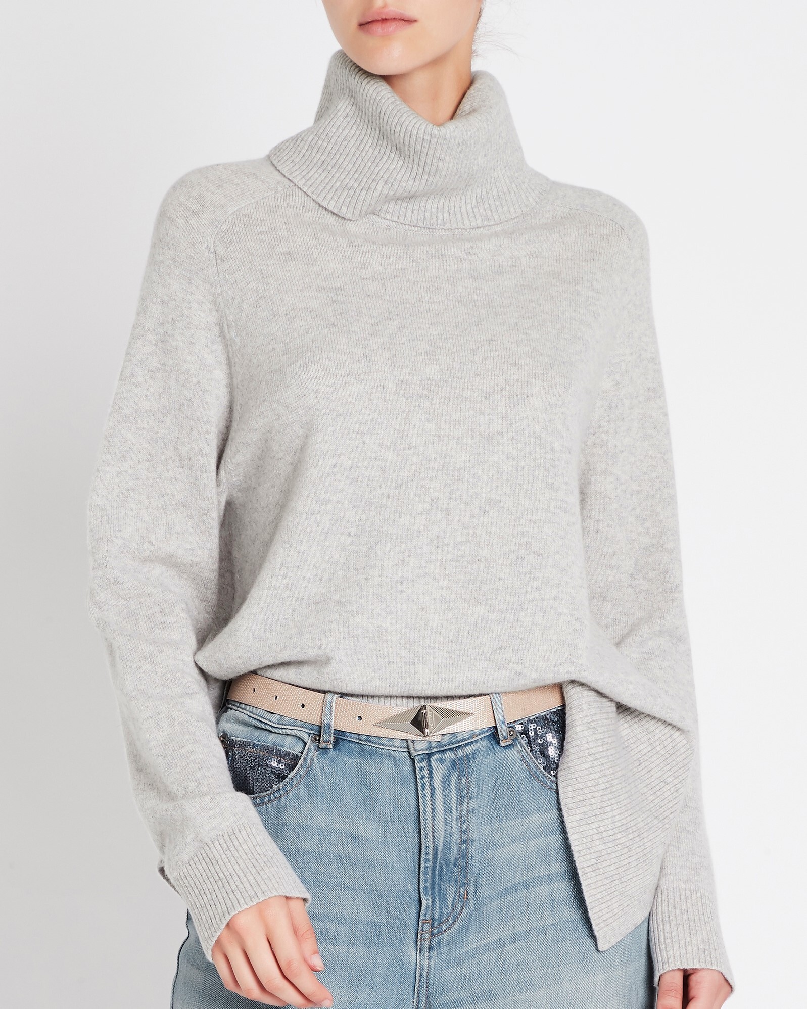 Fate Of Fame Jumper (grey Marle)- Sass & Bide Aw20 Boxing Day Sale